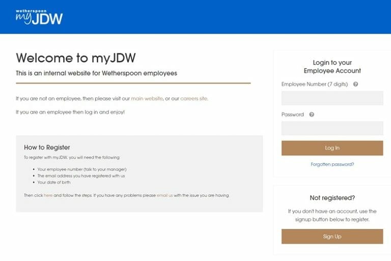 myJDW Login for Staff - Official Login At www.myjdw.co.uk
